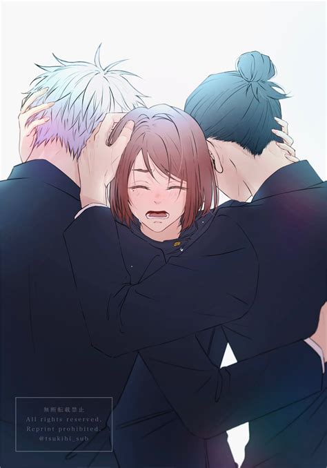 Gojou Satoru Getou Suguru And Ieiri Shoko Jujutsu Kaisen Drawn By Lllou Illust Danbooru