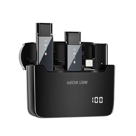 Green Lion 2 In 1 Digital Display Microphone Lightning Connector Otc Lk