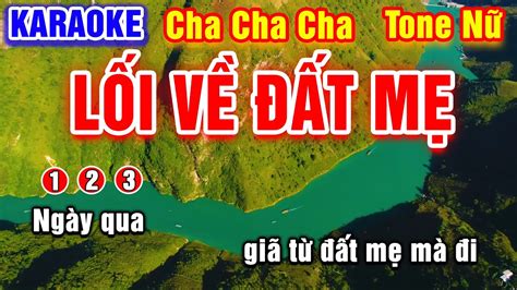 L I V T M Tone N Karaoke Cha Cha Cha Beat Hay D H T Pvq Karaoke Youtube