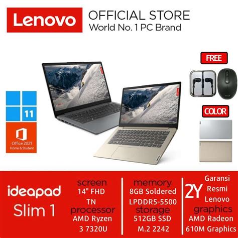 Jual Lenovo Ideapad Slim Amn Kid Nid Ryzen U Gb Gb W Di Seller Hardware