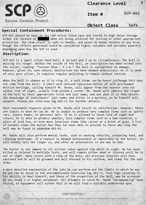 Scp 662 Butler Scp R Scp
