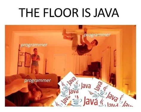 The Floor Is Java · ProgrammerHumor.io