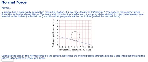 Solved Normal Forcepoints 1a Sphere Has A Spherically