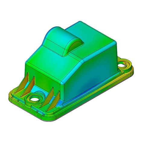 Injection Moulded Cover Reverse Engineering And Deviation Analysis 3d