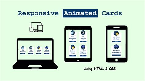 responsive animated cards container using flex box htmlandcss