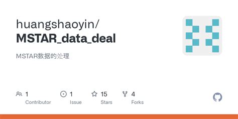 Github Huangshaoyin Mstar Data Deal Mstar数据的处理
