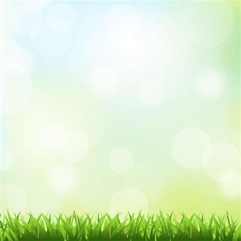 Premium Vector Green Grass And Spring Background