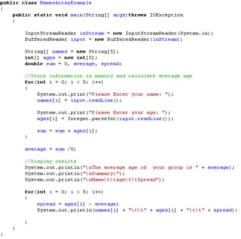ib computer science java simple arrays a1 stem education