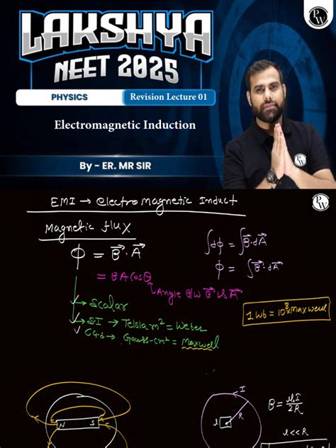Electromagnetic Induction Revision 01 Class Notespdf Pdf