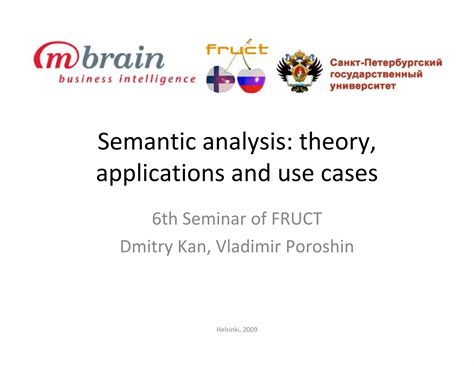 Semantic Analysis Theory Applications And Use Cases Pdf