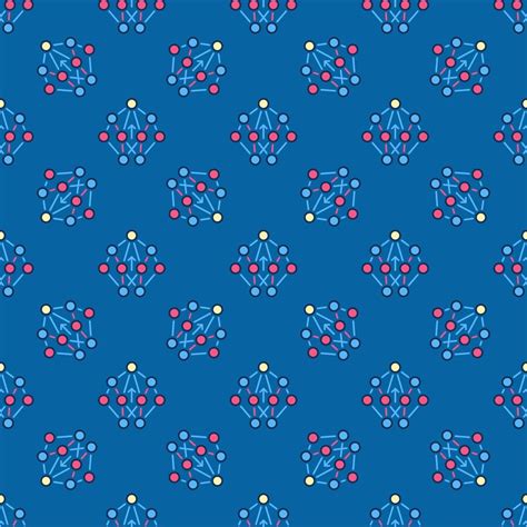 Neural Networks Vector Concept Colored Seamless Pattern 22821397 Vector