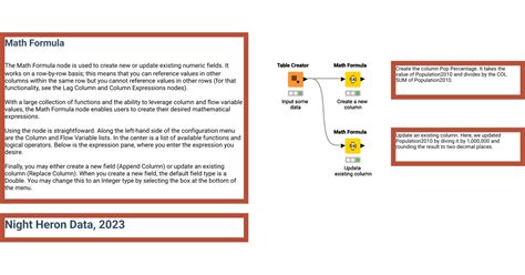 Math Formula Knime Community Hub