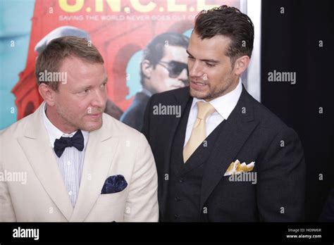 Guy Ritchie And Henry Cavill Arrive At The Man From Uncle Premiere
