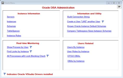 DBA Dashboard Main