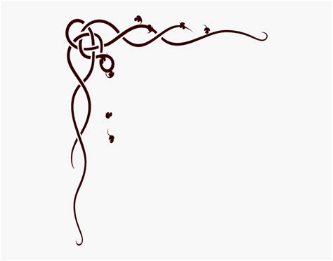 Clip Art Illustration Of A Corner Border Of Flowers Clip Art Library