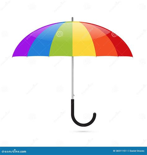 Colorful Vector Umbrella Illustration Stock Vector Illustration Of
