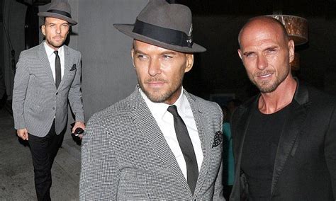 Matt And Luke Goss Cut Dashing Figures As They Step Out For Dinner Luke Checked Suit Matt Goss