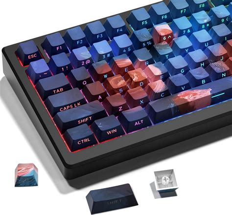 Xvx Pbt Keycaps Shine Through Keycaps Side Printed Custom Keycap 75 Percent Rose Xvx Pbt Keycaps Shine Through Keycaps Side Printed Custom Keycap 75 Percent Rose