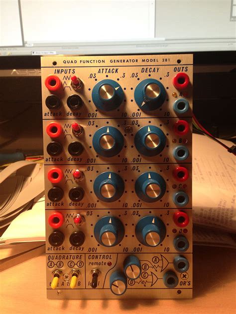 MATRIXSYNTH Quad Function Generator Model 281r In Buchla Format