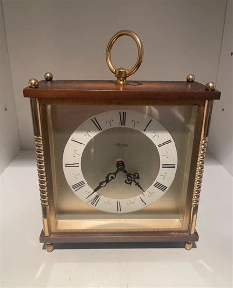 Mauthe Antique Brass Mantle Clock Arts And Collectibles City Of