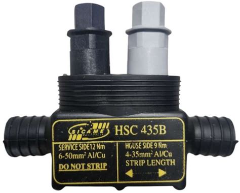 Sicame Hsc435b House Service Connector With Contact Plate On Bolt And