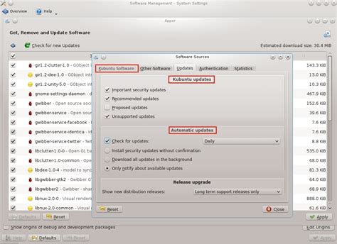 Installing Software From The KDE System Settings Menu