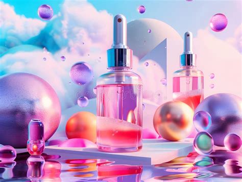 Blank Cosmetic Skincare Makeup Containers Or Perfume Bottles For