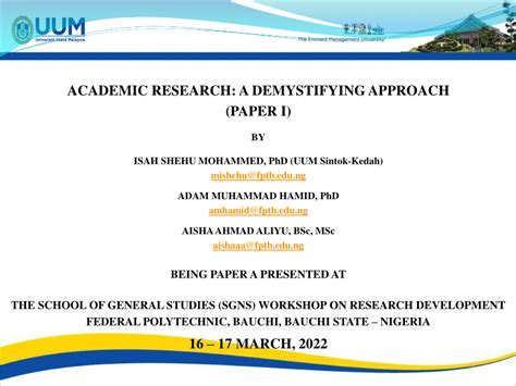 Pdf Academic Researcha Demystifying Approach