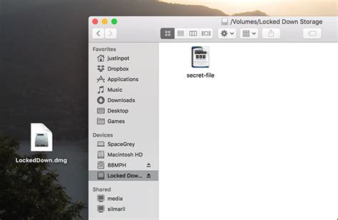 how to create an encrypted disk image to securely store sensitive files