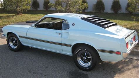 1969 Ford Mustang Mach 1 Print Image 1971 Mustang Mach 1 White