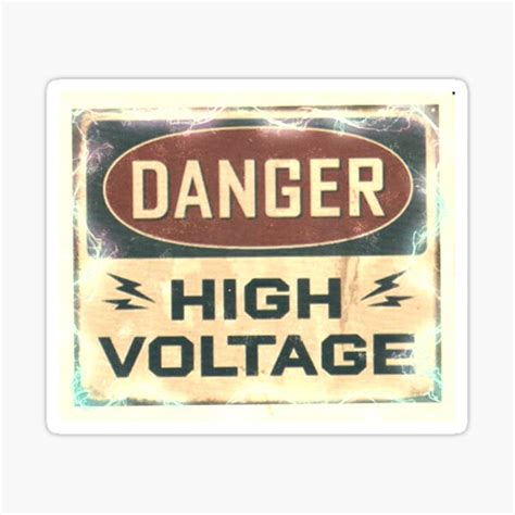 Danger High Voltage Sticker For Sale By Anebius Redbubble