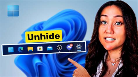 How To Unhide Taskbar In Windows 11 Youtube