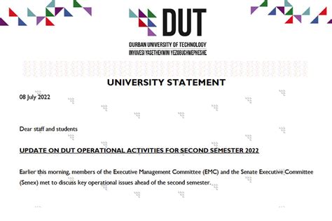 Dut Emc Senex Statement 08 July 2022