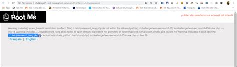 Write Up Root Me Web Server Challenge