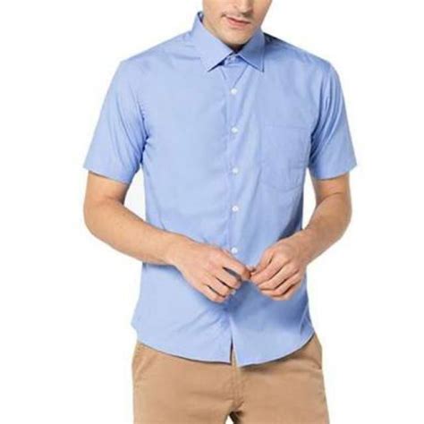 Kemeja Formal Pria Pendek Biru Muda Biru Telor Asin Lazada Indonesia