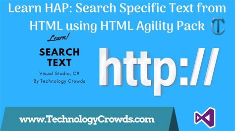 Learn HAP: Search Specific Text from HTML using HTML Agility Pack | Web Scraping | Data ...