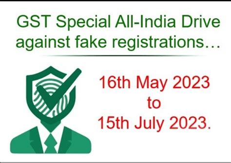 Special All India Drive Against Fake Gst