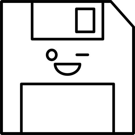 Floppy Disk Generic Thin Outline Icon