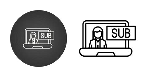Subscriber Model Vector Icon 27358326 Vector Art At Vecteezy