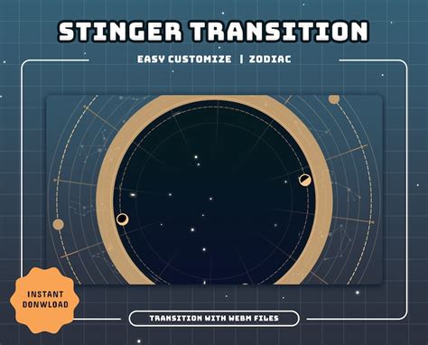 Zodiac Animated Stream Package Transition Stream Etsy