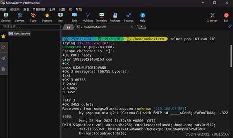 Wireshark捕获有效的popsmtp会话（163）用wireshark抓包查看抓取网易邮箱 Csdn博客
