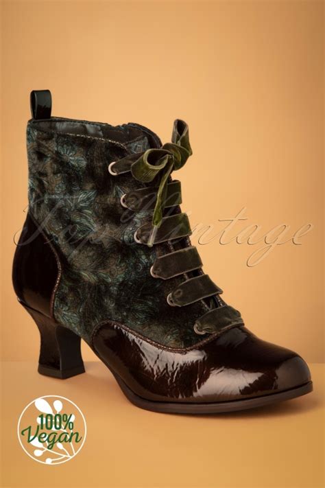 Ruby Shoo Beth Floral Stiefeletten In Bronze Topvintage