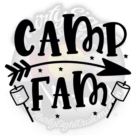 Camp Fam Decal Thirty Eight Customs