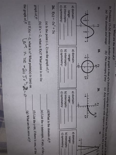 Solved 0 What Are The Zeros Of In Problems 13 24