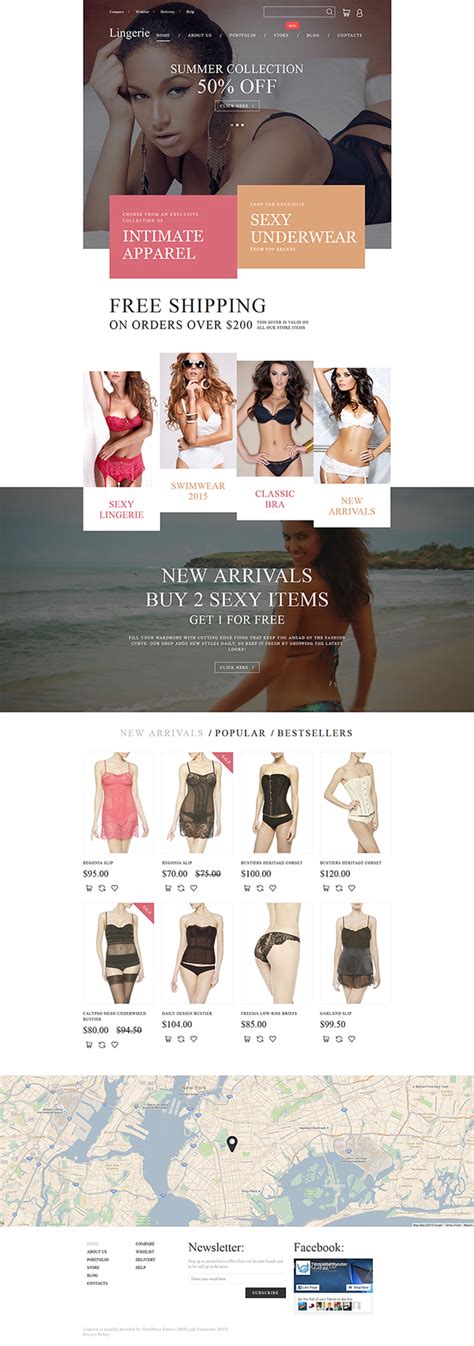 Intimate Apparel WooCommerce Theme On Behance