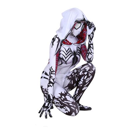 Buy Asdfasdf Gwen Stacy Cosplay Costume Into The Spider Verse Gwenom