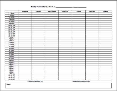 Free Printable Weekly Calendar 2014 Daily Hourly Calendar Template