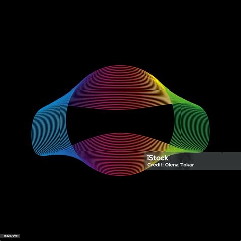 음파 이퀄라이저 무지개 색상 그라데이션 현대의 미래 기술 벡터 기하학적 추상 요소 고립된 통하고 있는 검은 배경 0명에 대한 스톡 벡터 아트 및 기타 이미지 Istock