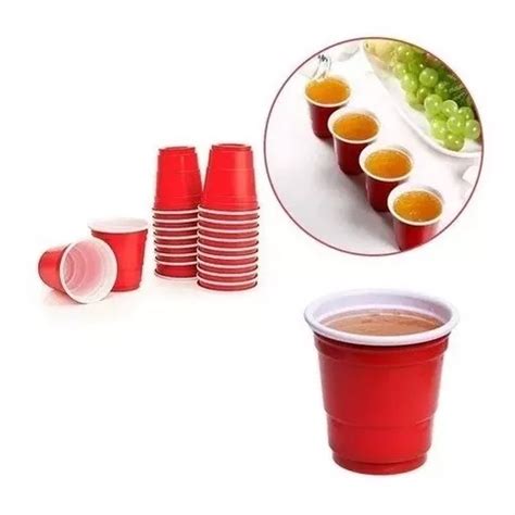 Vasos Shot Rojo Desechable X 60 Uns Cuotas sin interés