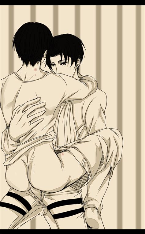 Rule 34 Attack On Titan Eren Jaeger Gay Levi Levi Ackerman Male Male